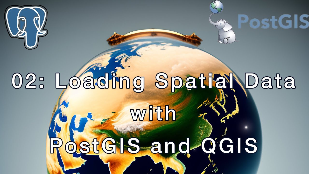 02 Loading Spatial Data Shp Gpkg With Postgis And Qgis Youtube