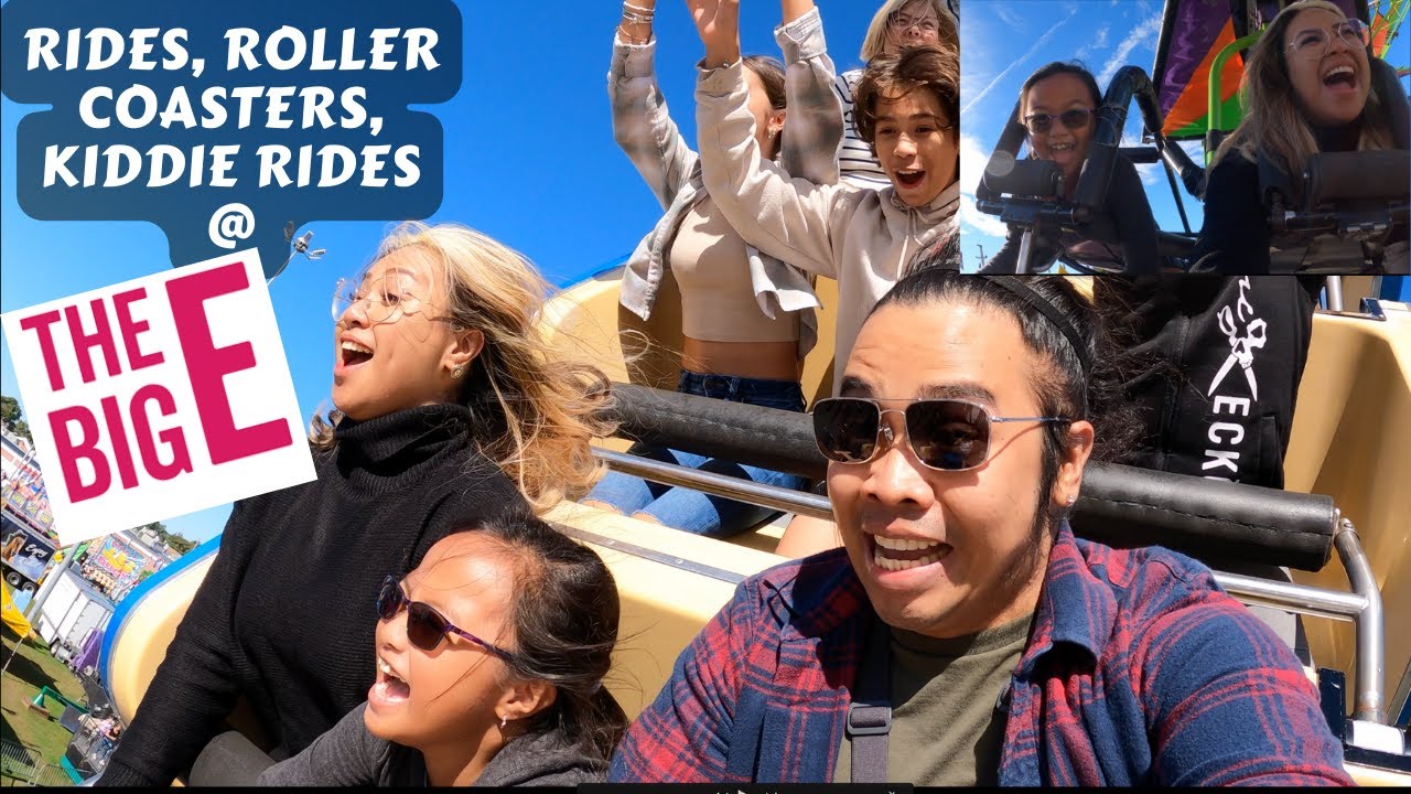 THE BIG E pt. 2, RIDES , RIDES AND KIDDIE RIDES around THE BIG E, Food ...