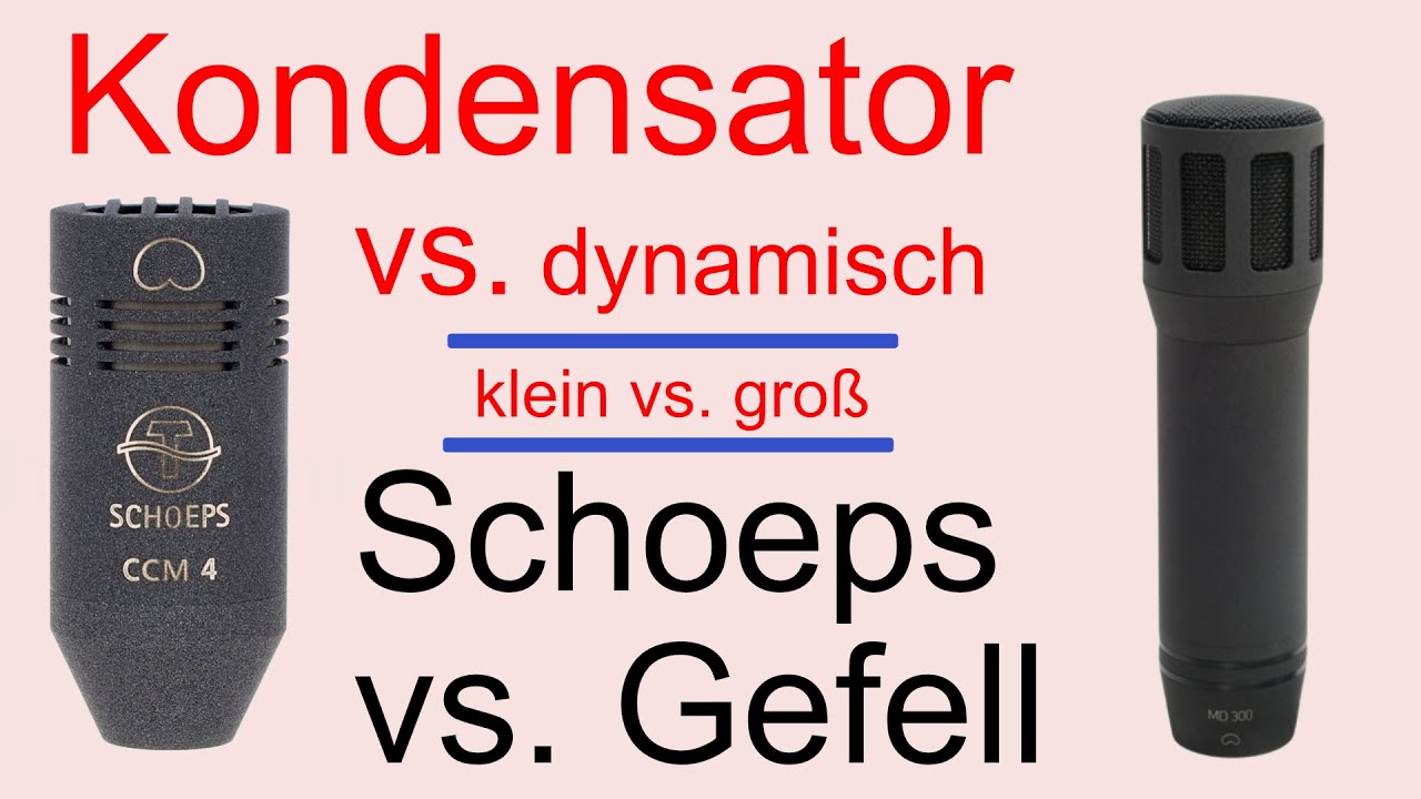 Schoeps CCM4 & Gefell MD 300 | Sprache und Gitarre - YouTube
