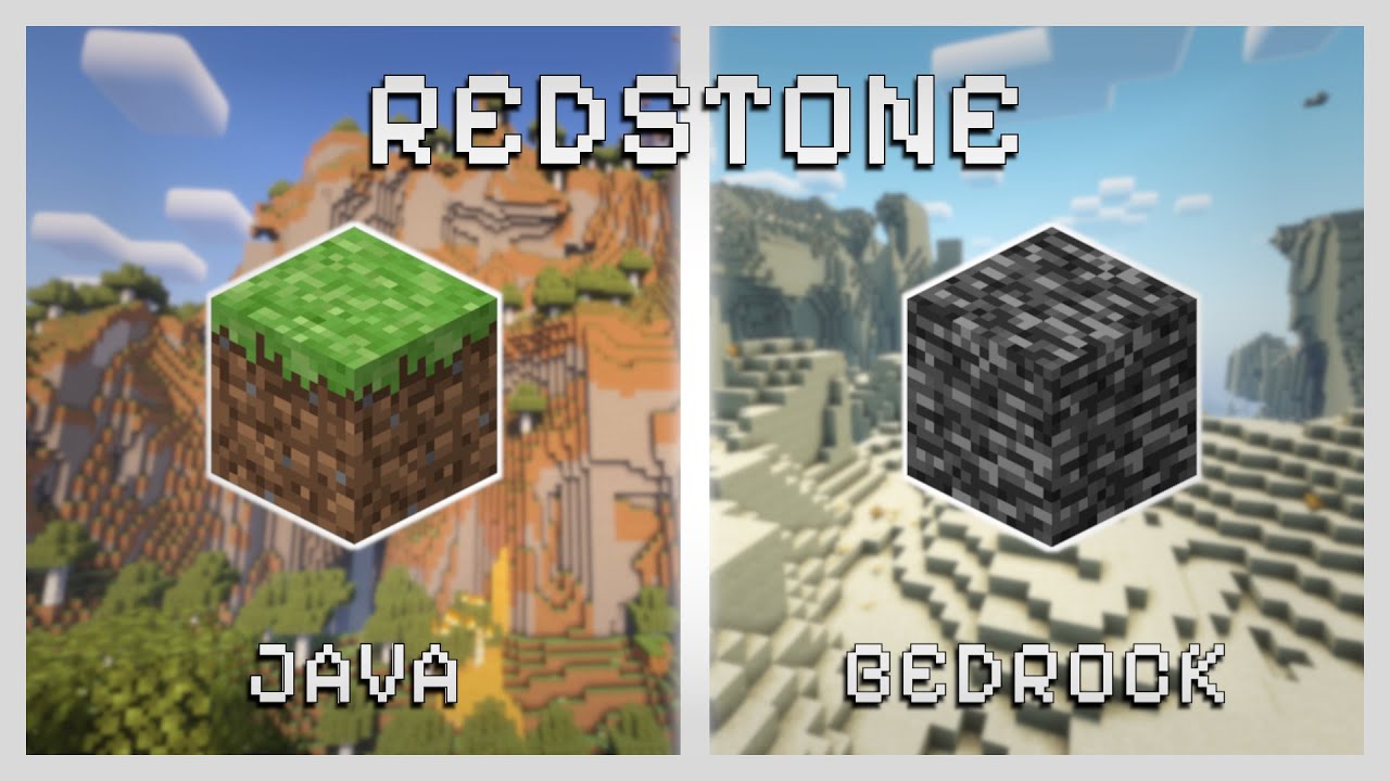 As DIFERENÇAS da REDSTONE no Minecraft Java e Bedrock - YouTube