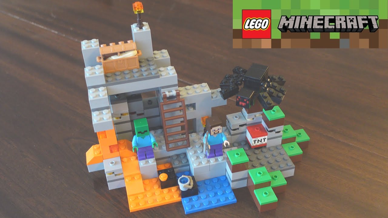Lego Minecraft 21113 The Cave - YouTube
