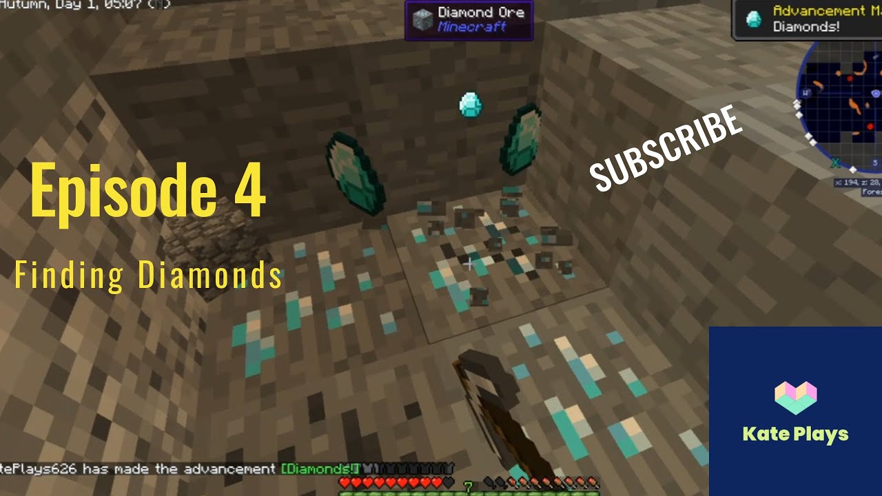 Farming Crossing #4 | Finding Diamonds! | Minecraft Gameplay - YouTube