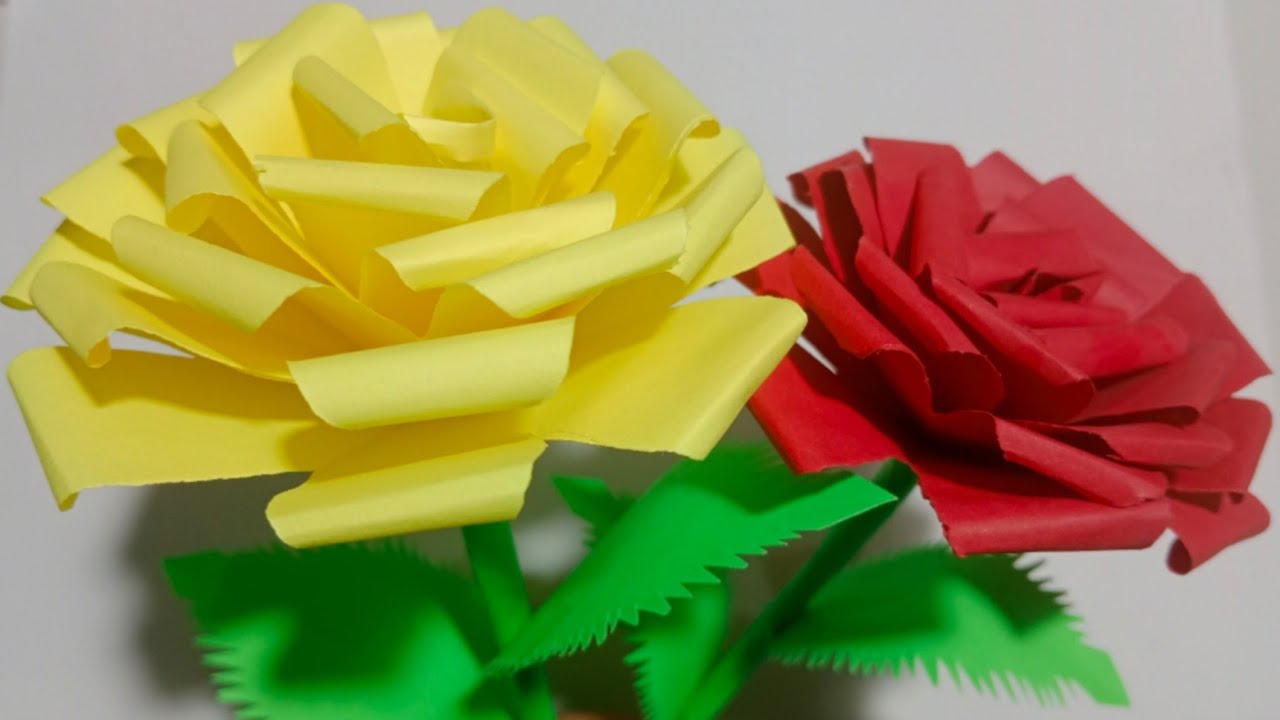flowers art design - Rose flower design and paper crafts | art design ...