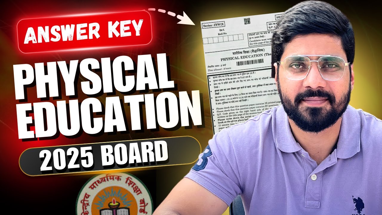 Physical Education Answer Key 2025🔥| Class 12 CBSE Full Paper Solution | Rohit Laur - YouTube