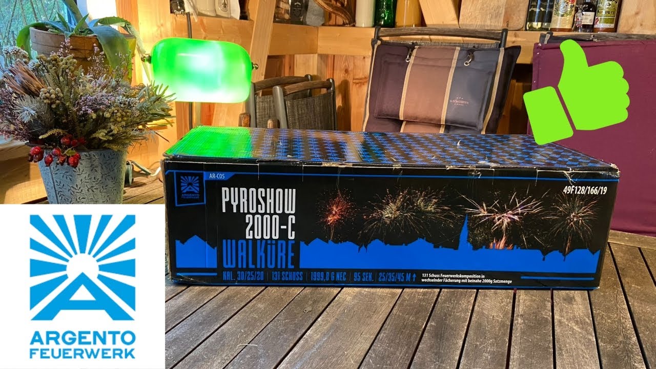 Pyroshow 2000-C Walküre von Argento | Mischkaliber Fächerverbund! - YouTube