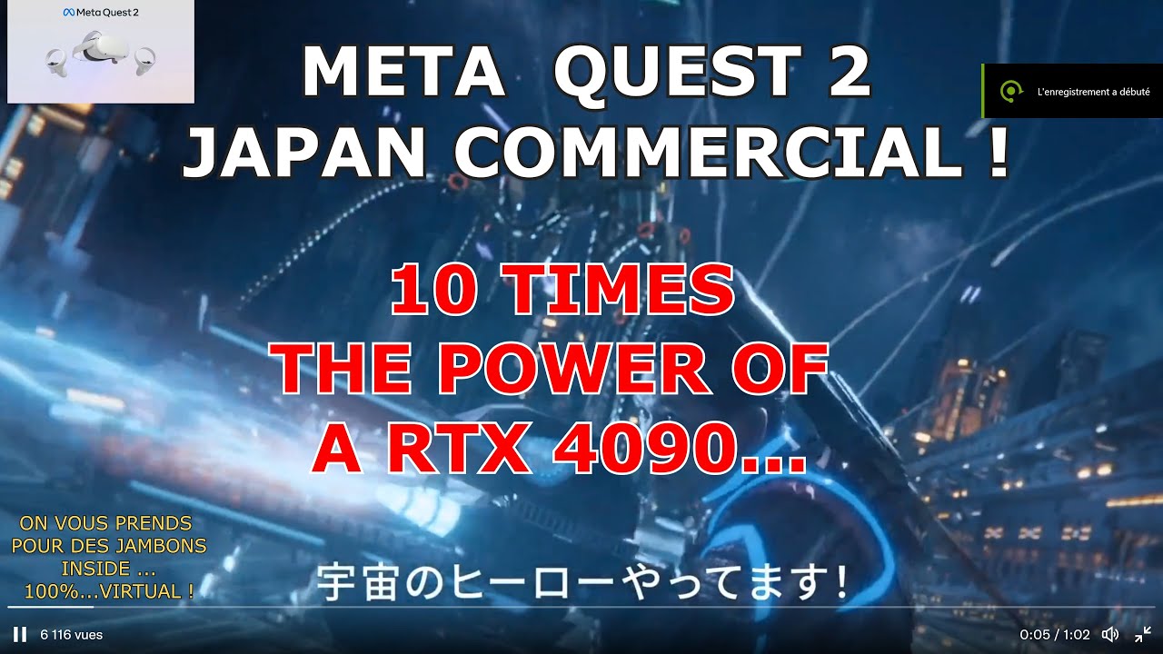 meta quest 2 Japan virtual commercial ! OH my god ! (on nous prends ...