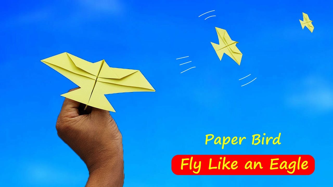 Bird Paper Airplane - How to Make a Eagle Paper Plane - YouTube