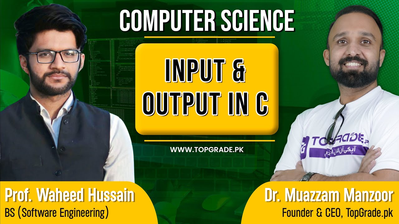Computer Science Input And Output In C Topgrade Lectures Youtube 9233