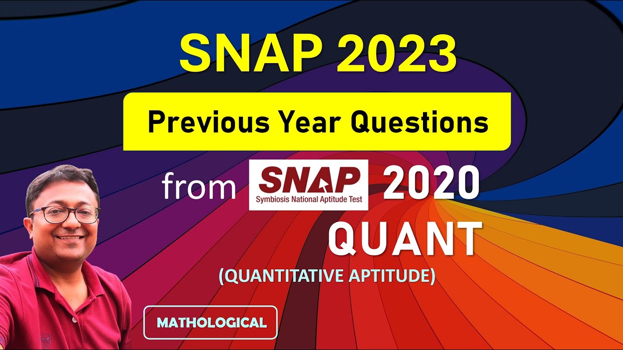 SNAP 2023 Prep Booster || SNAP 2020 Question Paper & Solution for ...