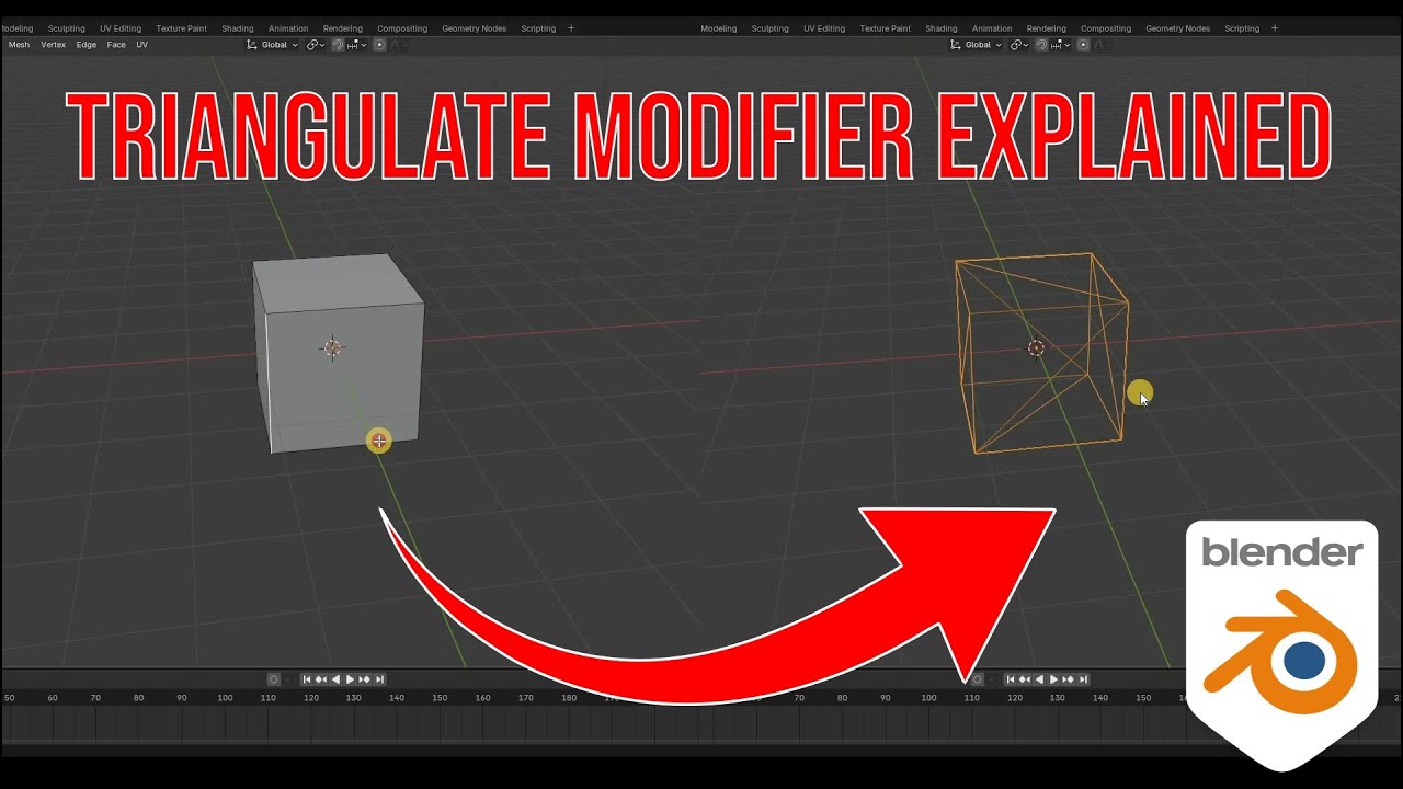 Blender 4.5 Triangulate Modifier Explained, Part 27 Tutorial - YouTube