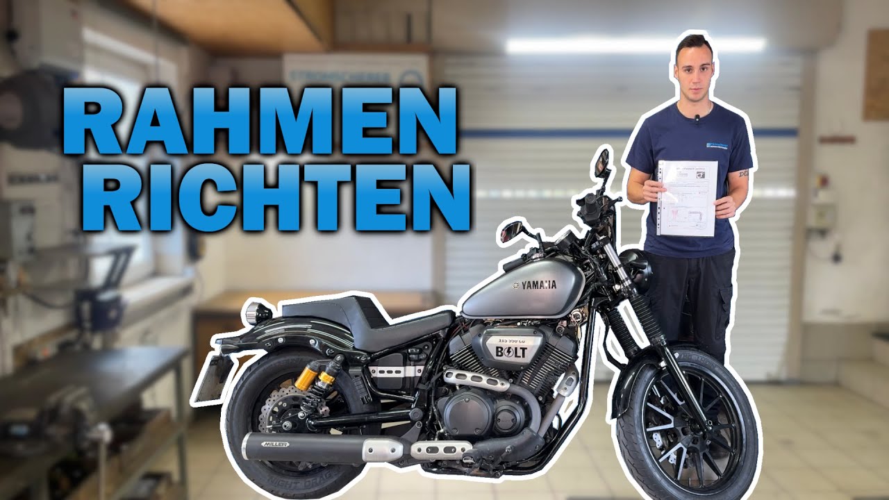 Motorrad Rahmen Richten