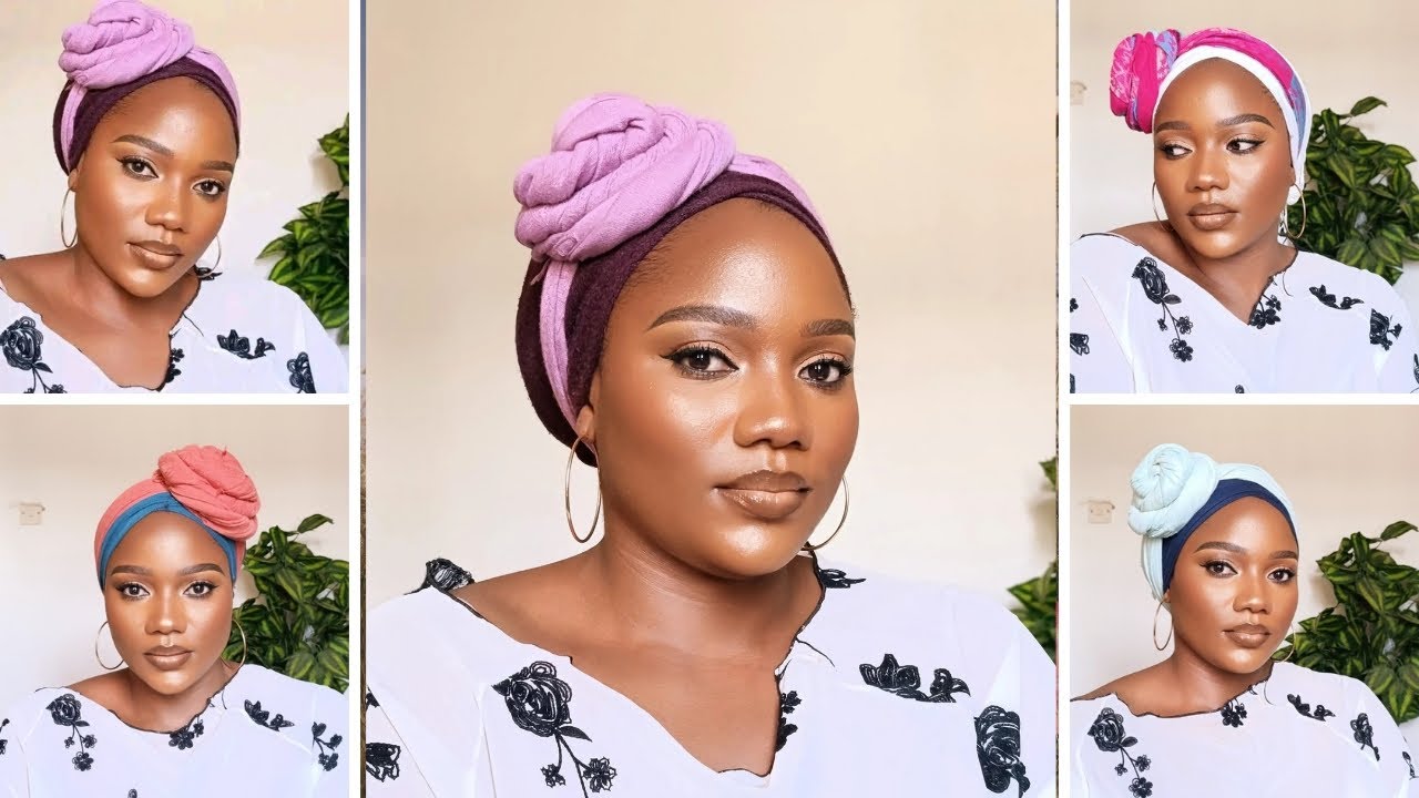 Simple And Easy Headwrap Tutorial - YouTube
