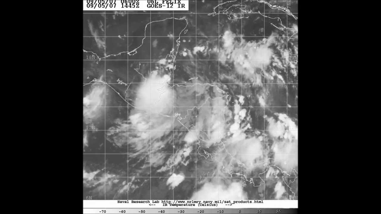 Hurricane Felix (2007) Satellite Animation - YouTube