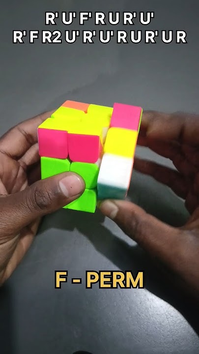 How to do F - PERM | PLL Algo | Last layer Algo | 3x3 cube | Day 25 ...