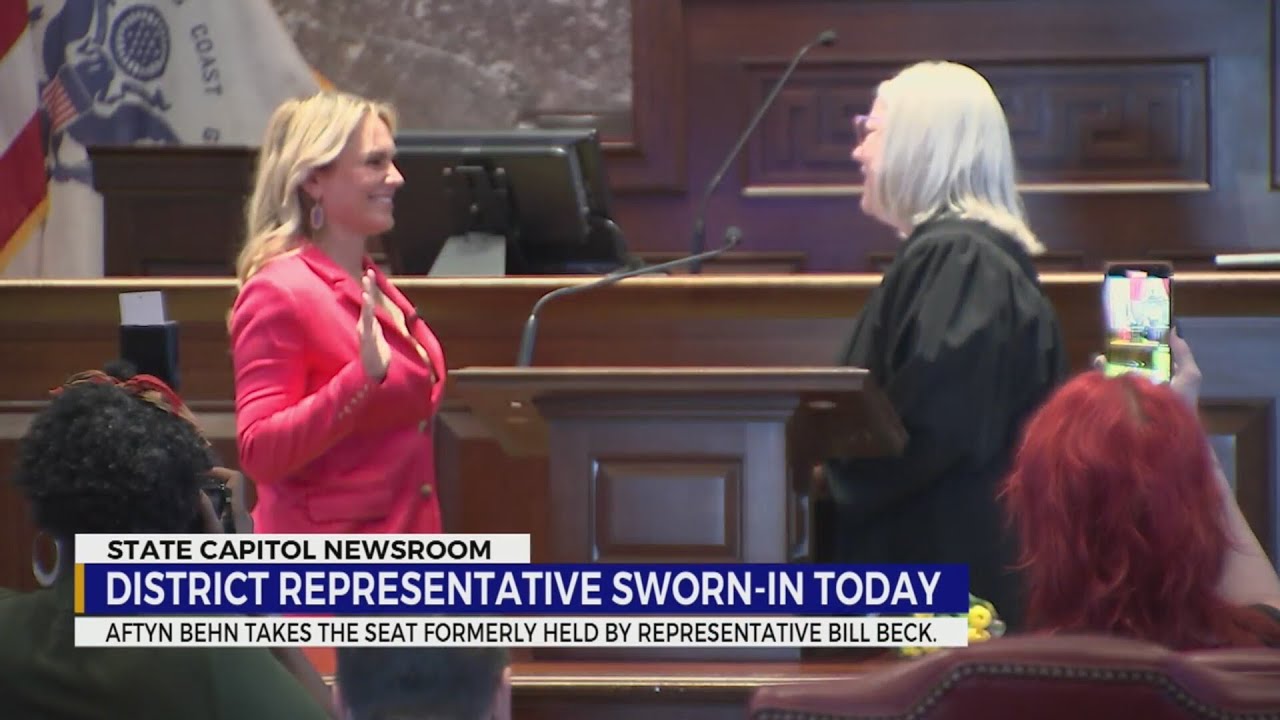 'It's political Barbie': Aftyn Behn sworn into Tennessee House - YouTube