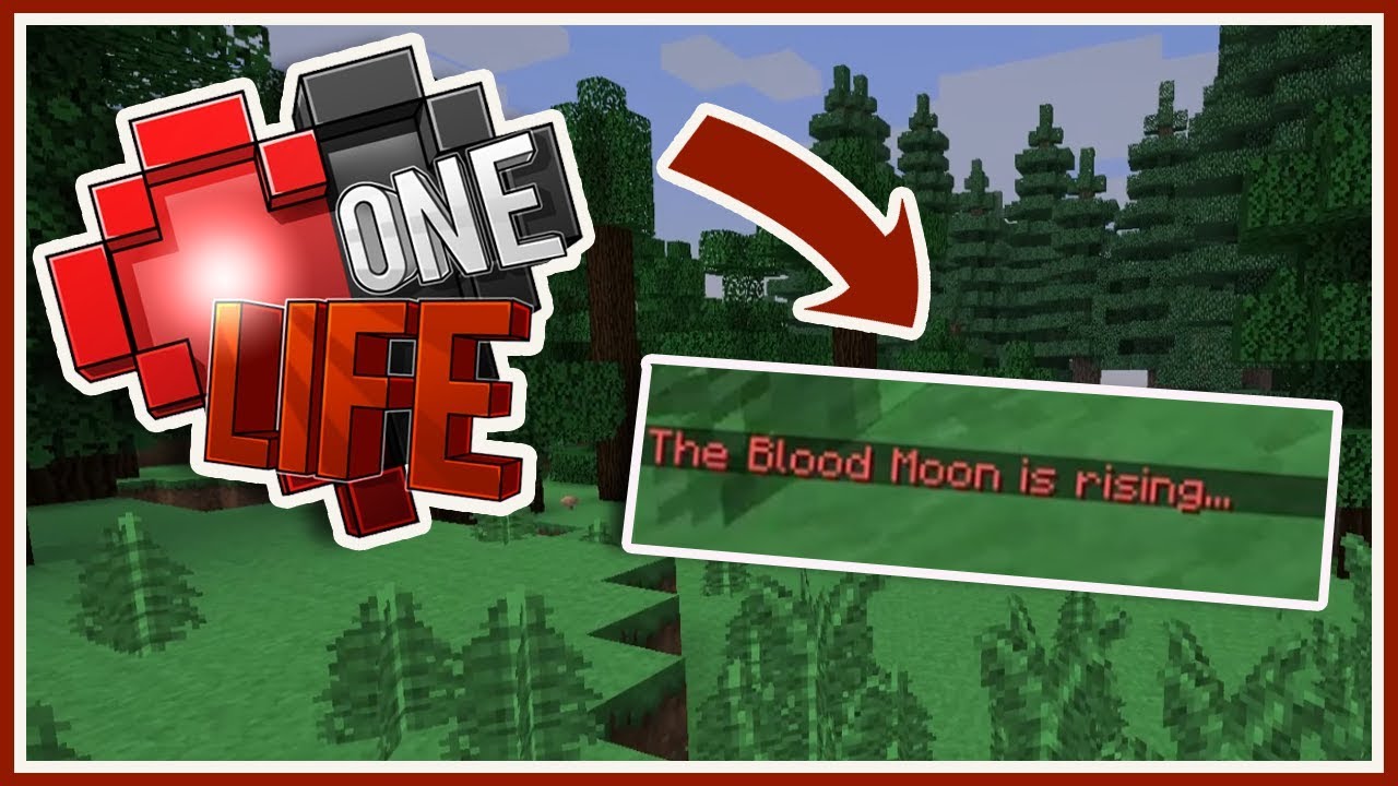 Blood Moon - Minecraft One Life - ep 12 - YouTube