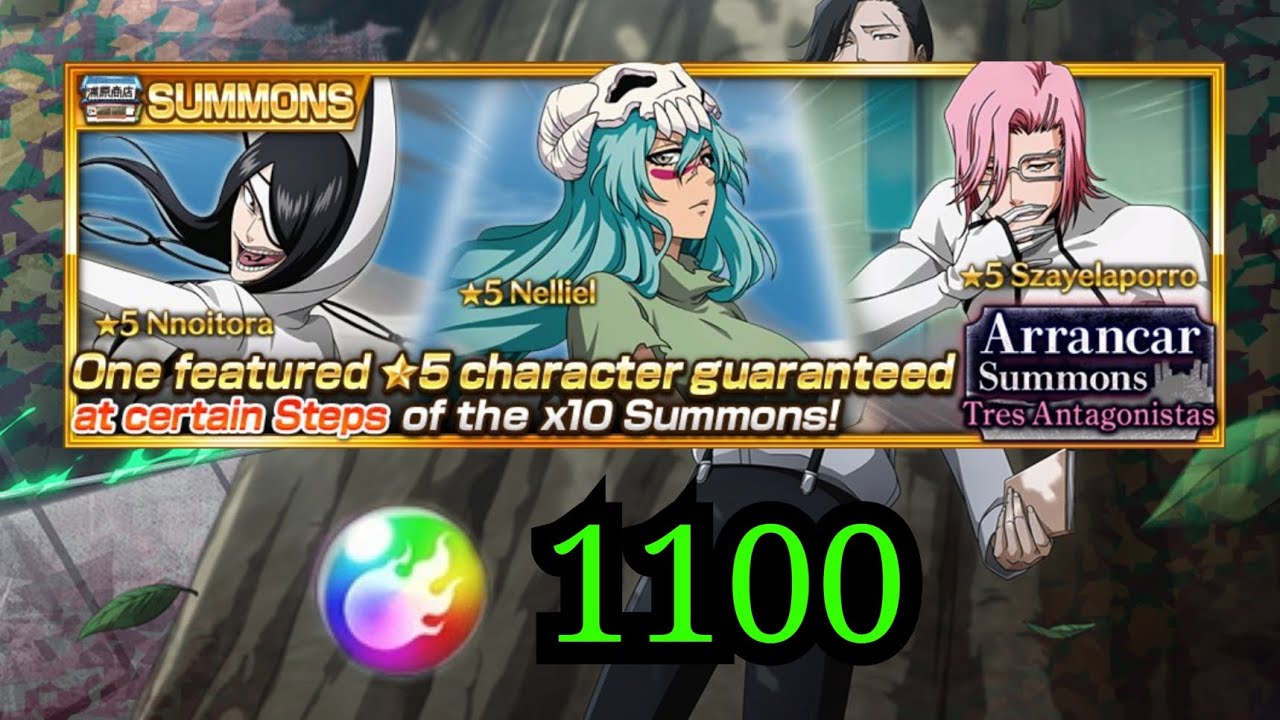 Bleach Brave Souls | Arrancar Summons Tres Antagonistas - YouTube