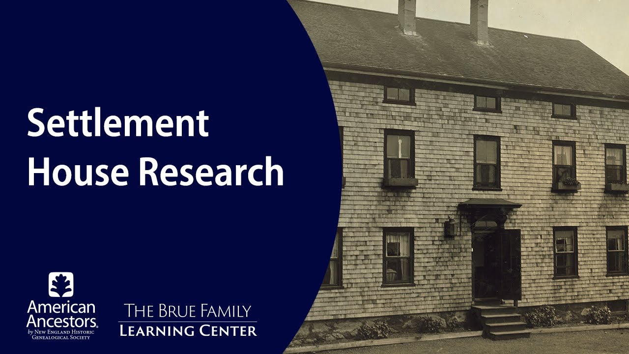 Settlement House Research - YouTube