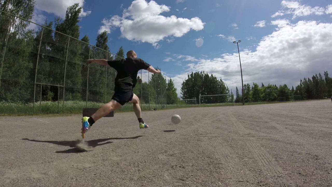 Fastest Football Shot For 30 Meters 0,75 SECONDS!!!!! - YouTube