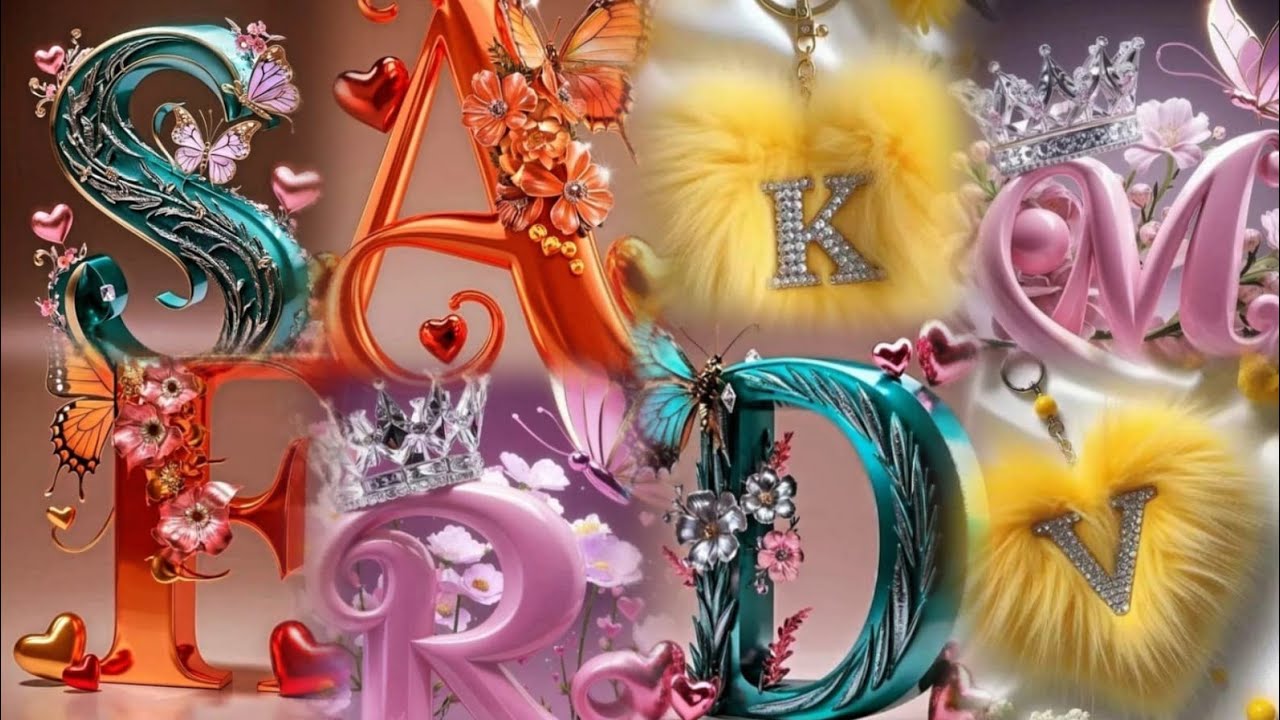 A to Z....Alphabet Letters Beautiful Dpz |Key Chain for girls Dpz 💐 ...