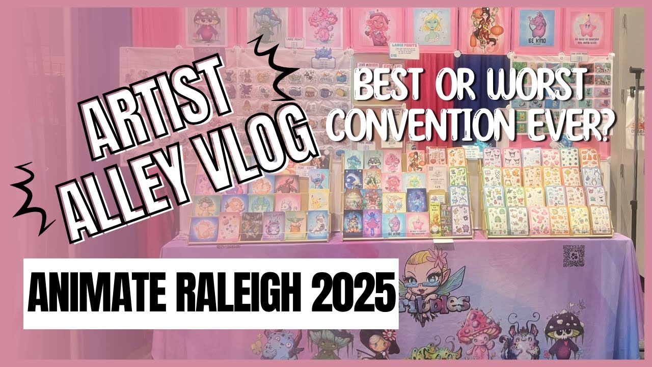 Animate Raleigh 2025 ⭐ Artist Alley Vlog ⭐ Was This My Best or Worst ...