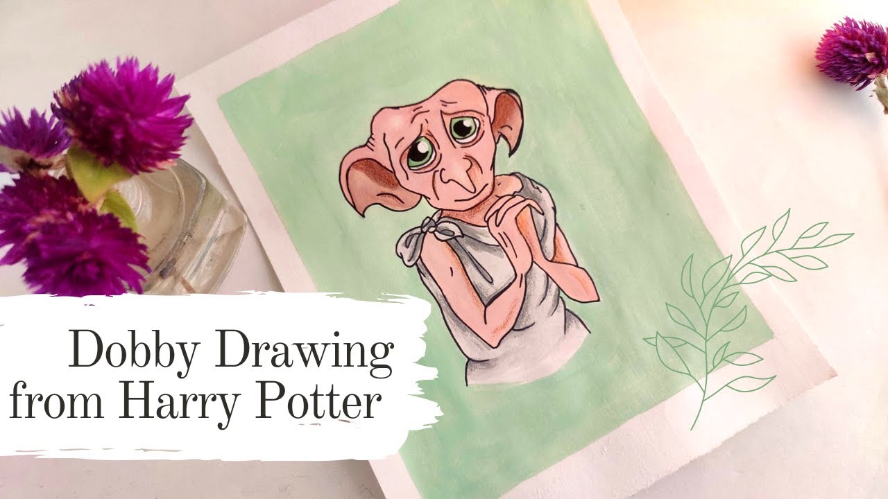 How to Draw Dobby from Harry Poter | Dobby Drawing | Cartoon Drawings ...