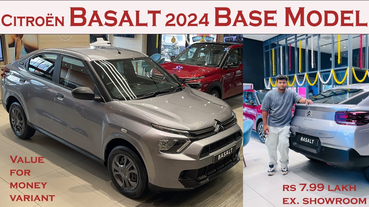 Citroen Basalt Base Model Review in Hindi 🔥 | Citroen Basalt You Coupe ...