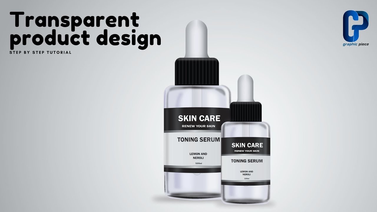 How to design Transparent product in illustrator | transparent botel ...