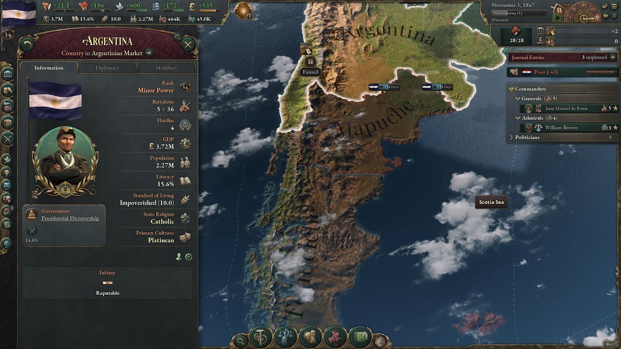 Victoria 3 v1.4 - Gameplay en Español con Argentina #2 !!! (sin usar ...