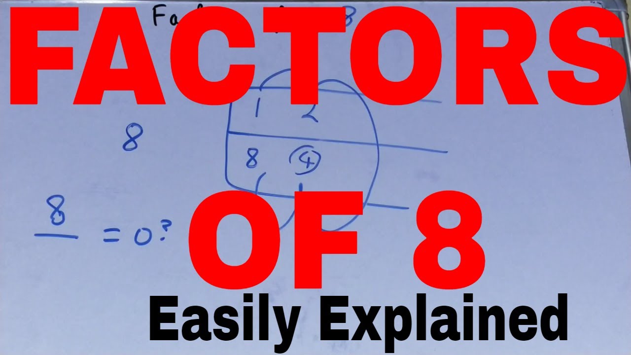 Factor Of 8 How To Find Factors Of 8 8 Factors All Factors Of 8 Find