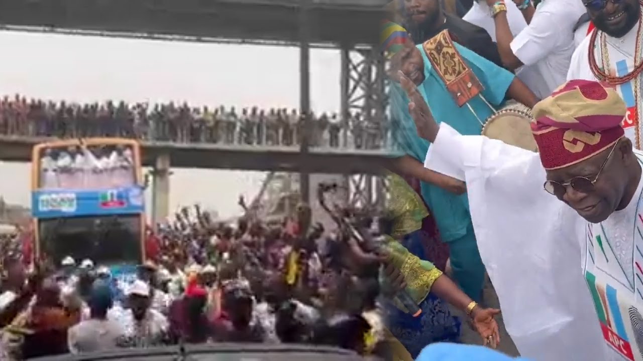 LAGOS STAND STILL FOR BOLA TINUBU AS HE MOVE TO CAMPAIGN GROUND. - YouTube