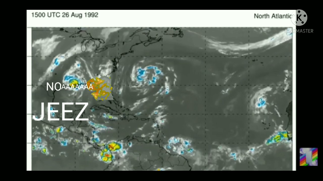 1992 atlantic hurricane season but All of the storms talk - YouTube