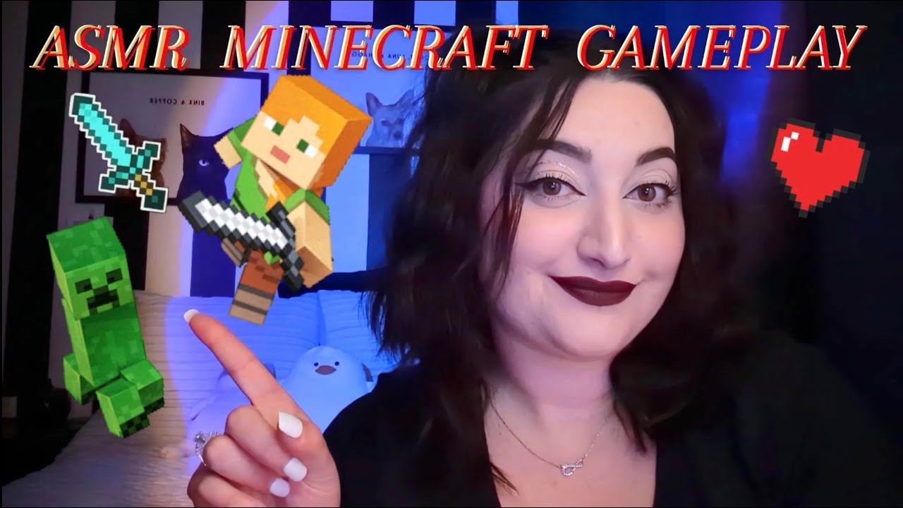 [ASMR] Let's Play Minecraft! (gameplay, whispering, tapping, clicking ...