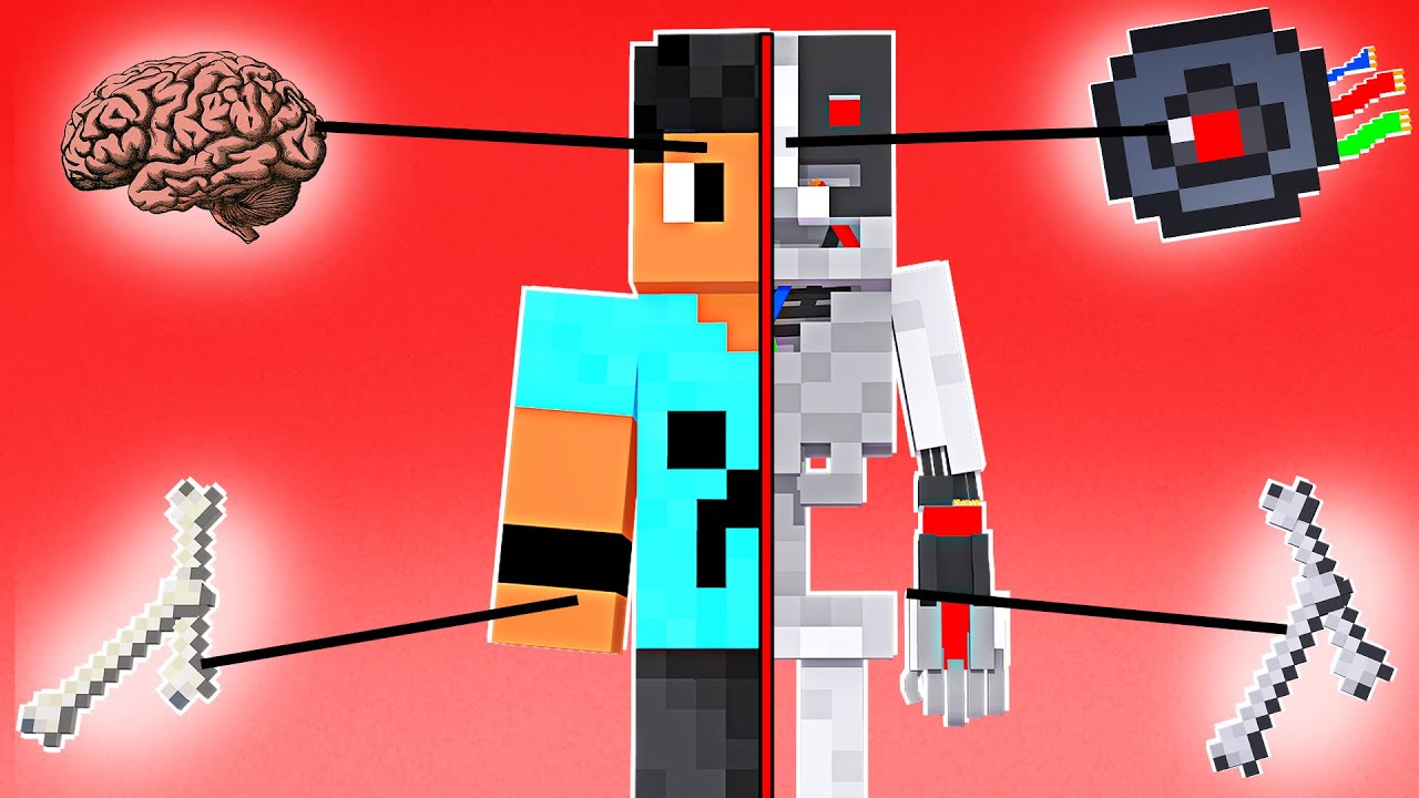 COMO SE TRANSFORMAR EM UM CYBORG NO MINECRAFT! - YouTube