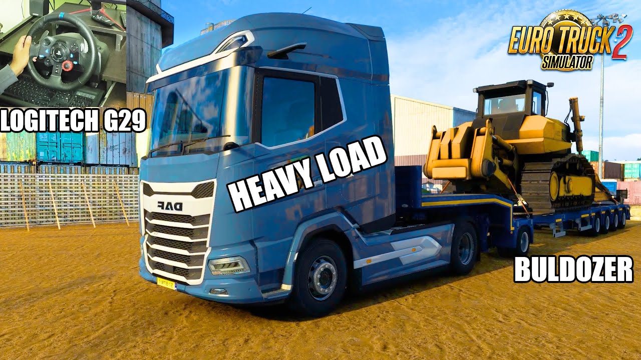 ETS 2 - DAF Truck 700 Horse Power - Deliver Buldozer Crawler With ...