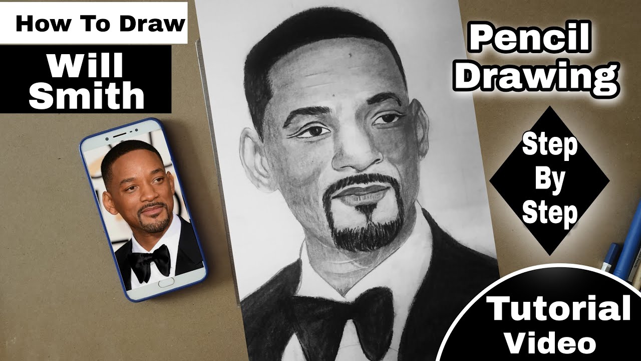 How to draw will smith 😍 || Pencil Drawing - YouTube