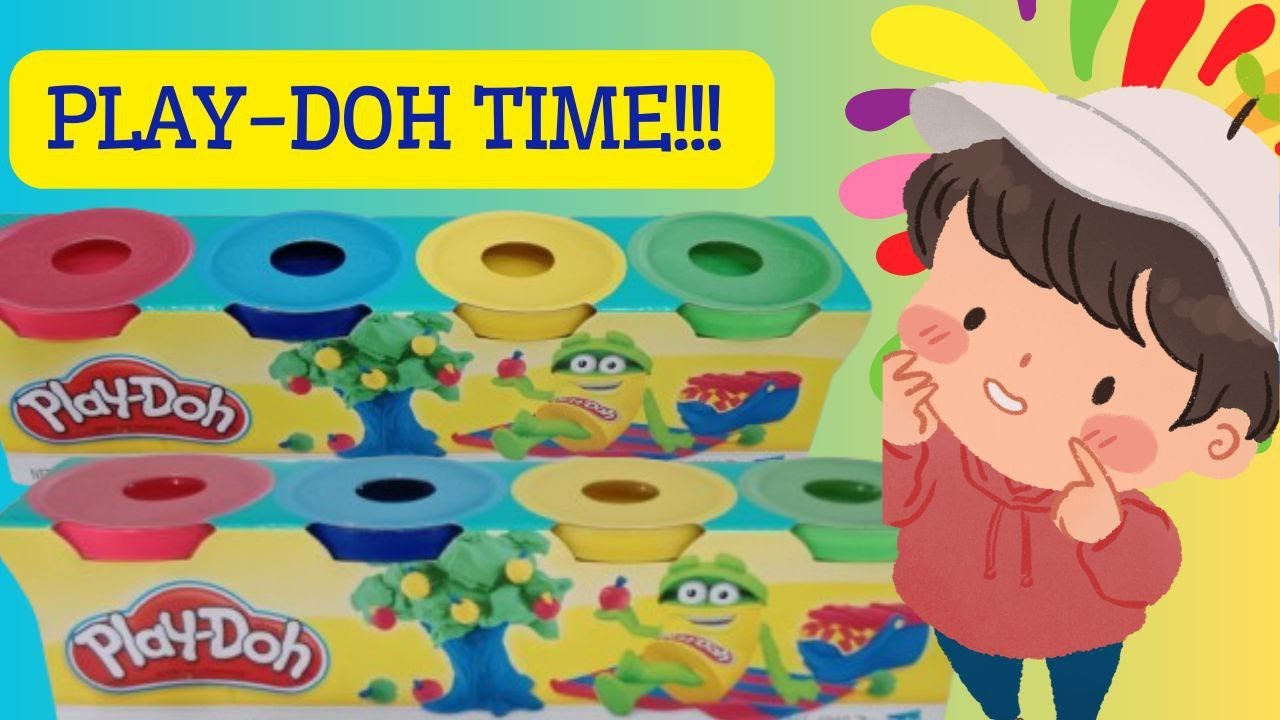 PLAY-DOH TIME ️MENCETAK DINOSAURUS & BINATANG LAUT !!! WAKTU NYA ...