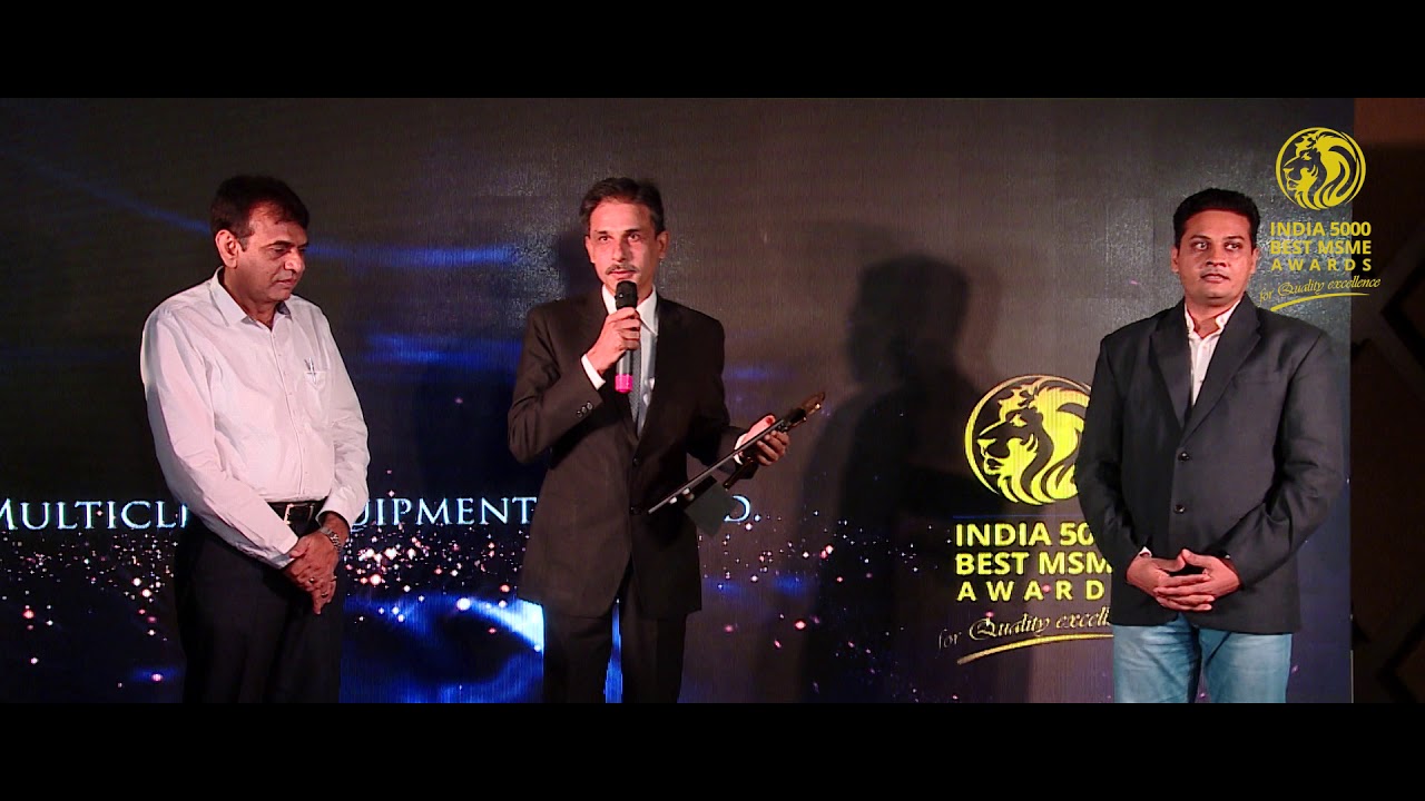India 5000 Best MSME Awards 2017 Winner Ensol Multiclean Equipments Pvt ...