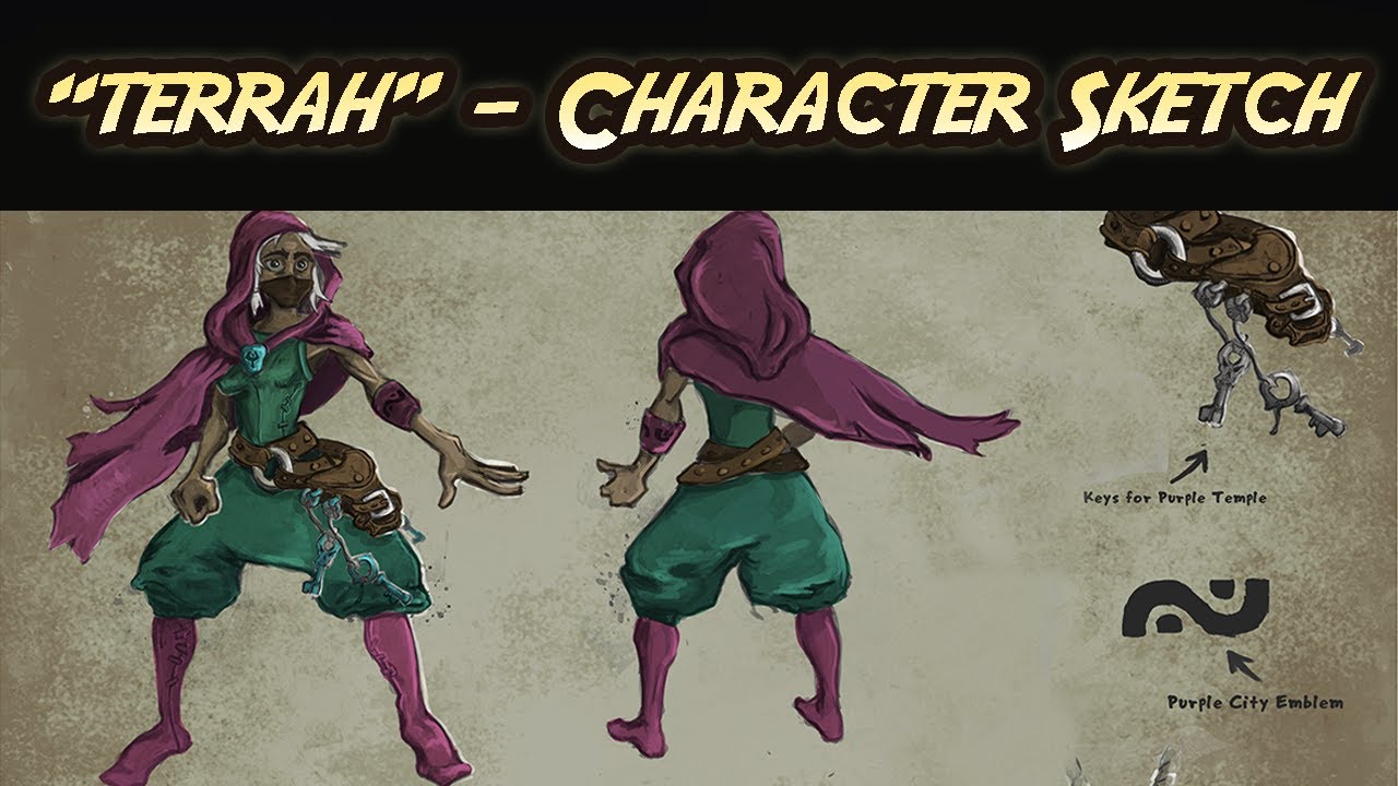 "Terrah" - Character Concept Design - YouTube