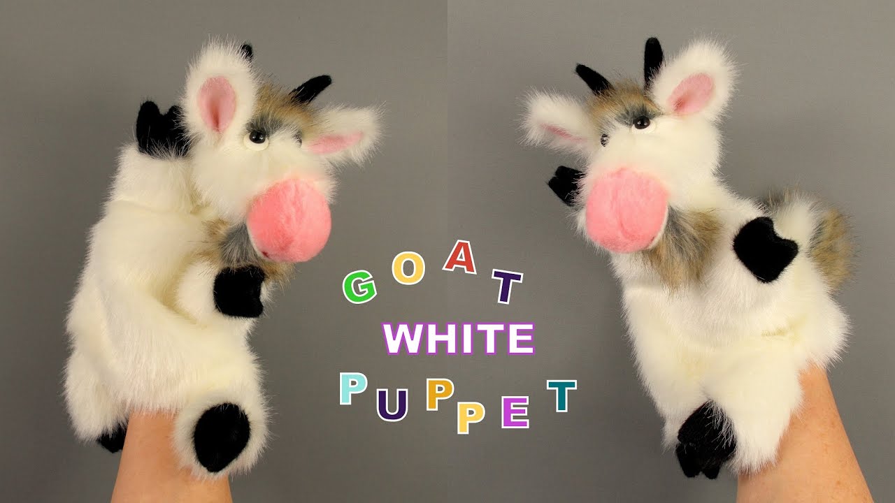 White Goat Hand Puppet - YouTube