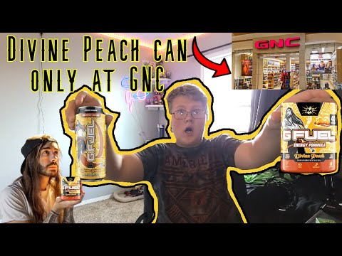 Divine Peach GFUEL Can Review. CAN VS TUB Comparison. Exclusively at ...