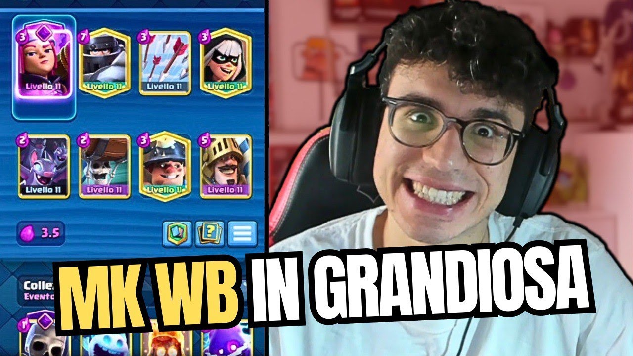 12 VITTORIE IN GRANDIOSA CON MK SPACCAMURO E PIRO EVO?! - CLASH ROYALE ...