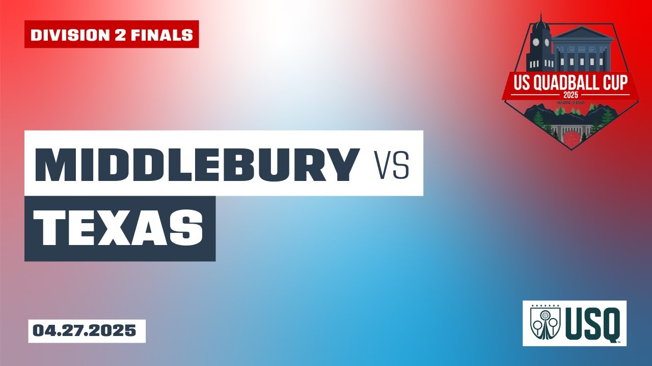 Middlebury vs. Texas - 2025 US Quadball Cup - Division 2 Finals - YouTube