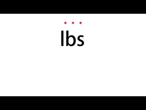 How to pronounce lbs - Vocab Today - YouTube