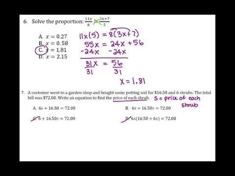Algebra 1: Fall Final Exam Review Video - YouTube