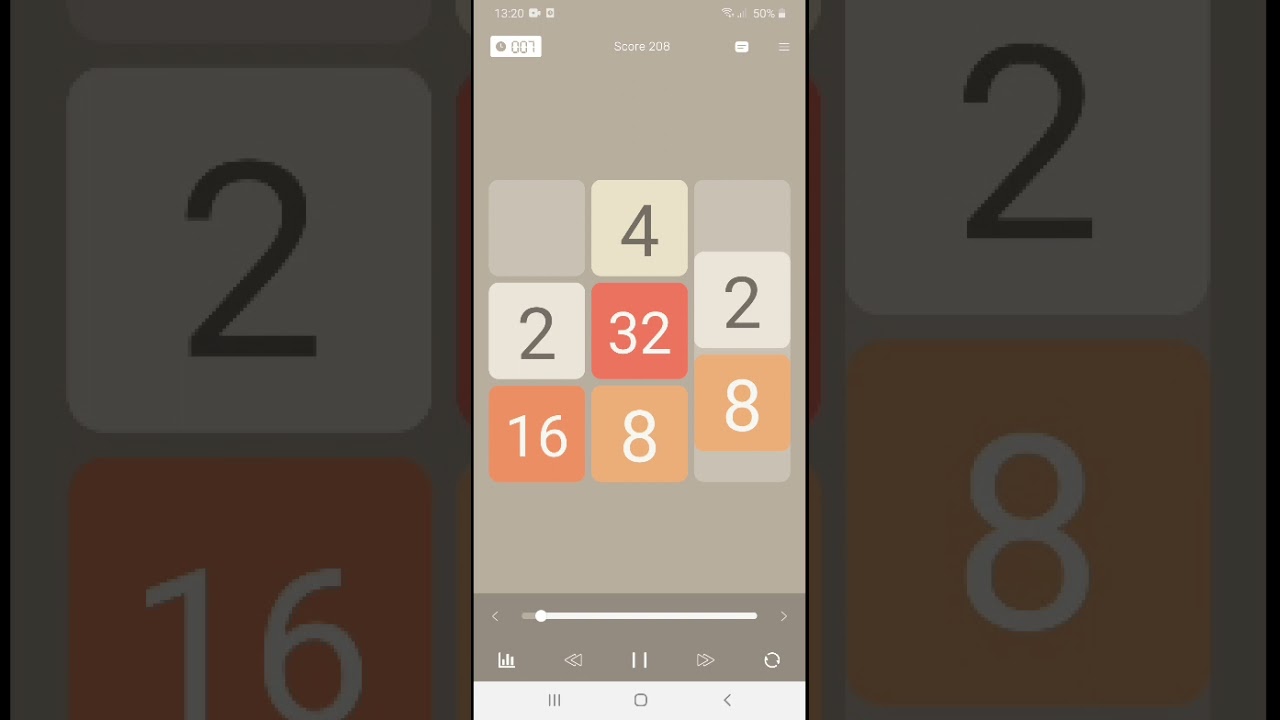 2048 - 3x3 board - [6728] score - YouTube