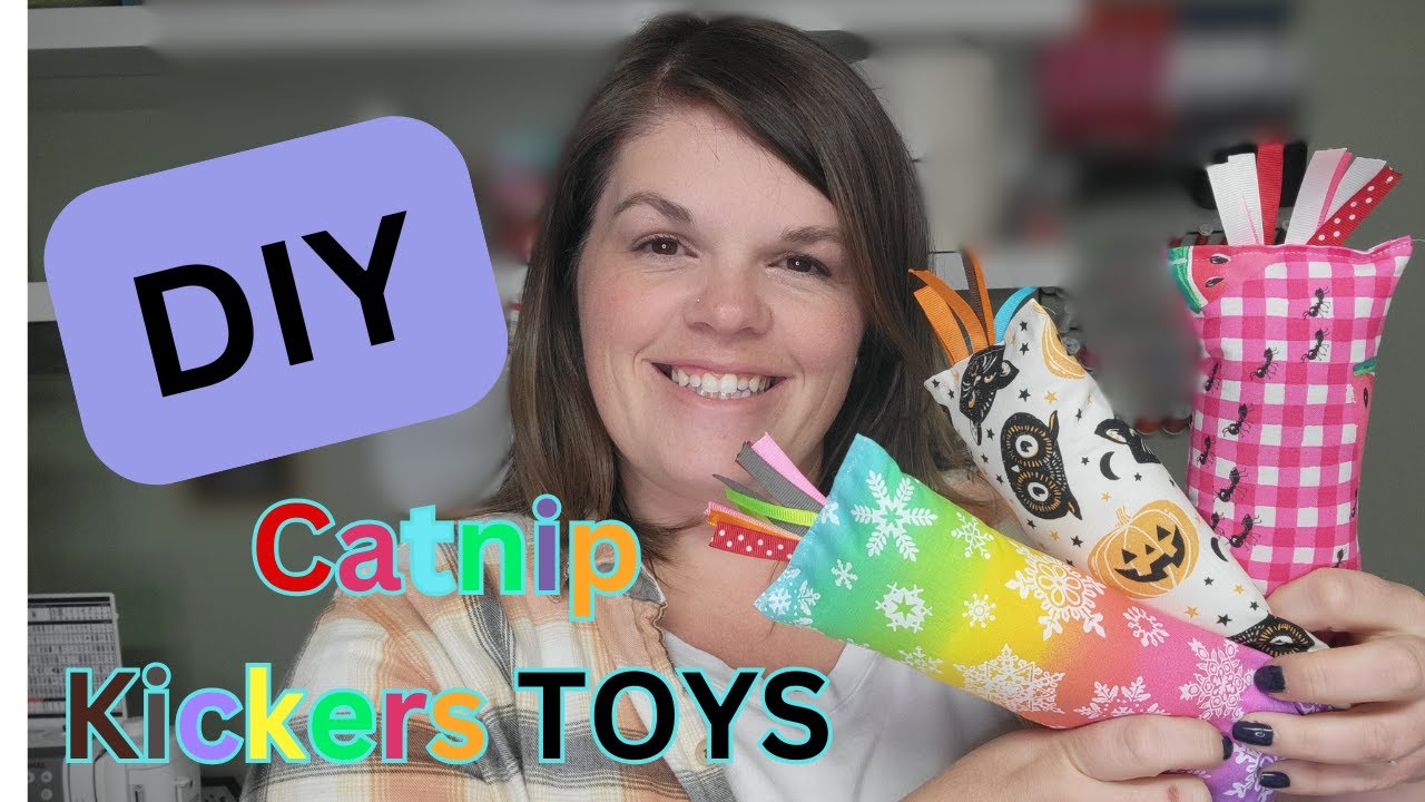 DIY Catnip Kicker Toy Tutorial + How to Grow & Dry Your Own Catnip ...