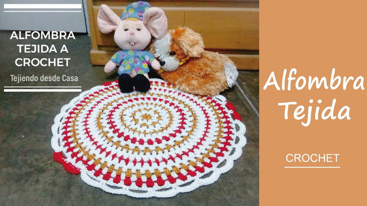 ALFOMBRA A CROCHET TUTORIAL PASO A PASO - YouTube