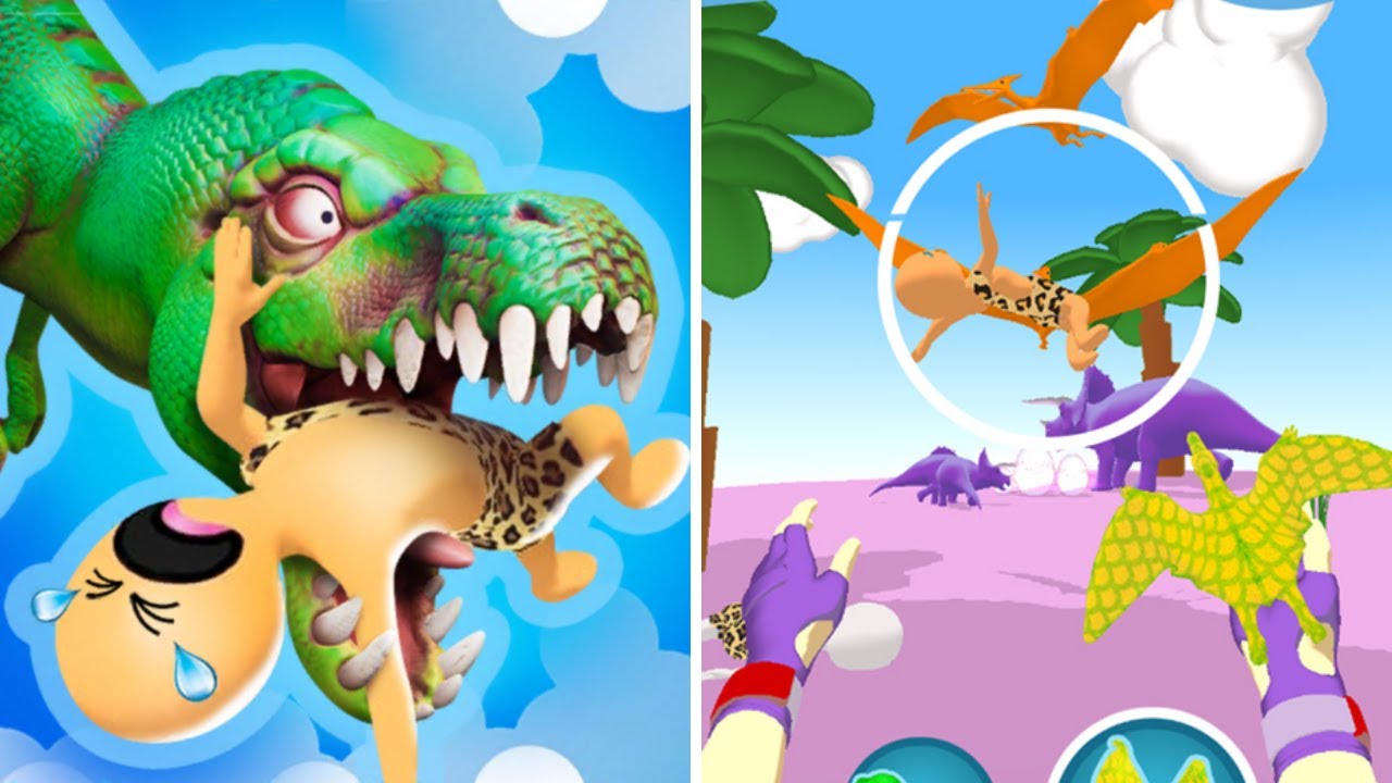 Dino Gun Master 🐱‍🐉🎯🌠 All Levels Gameplay Android, iOS - YouTube