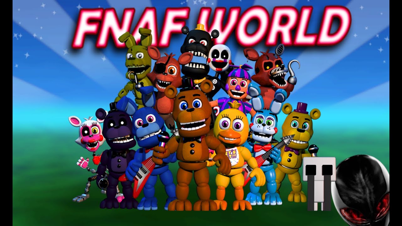 FNAF WORLD 1.2 - Longplay part 4 (Normal Difficulty) Clock game ...